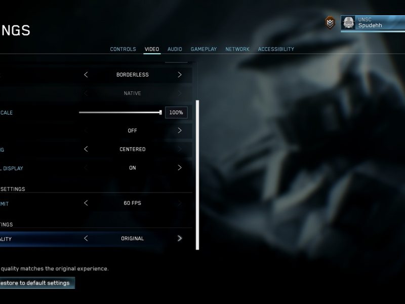 How to toggle between original and enhanced graphics settings on Halo ...