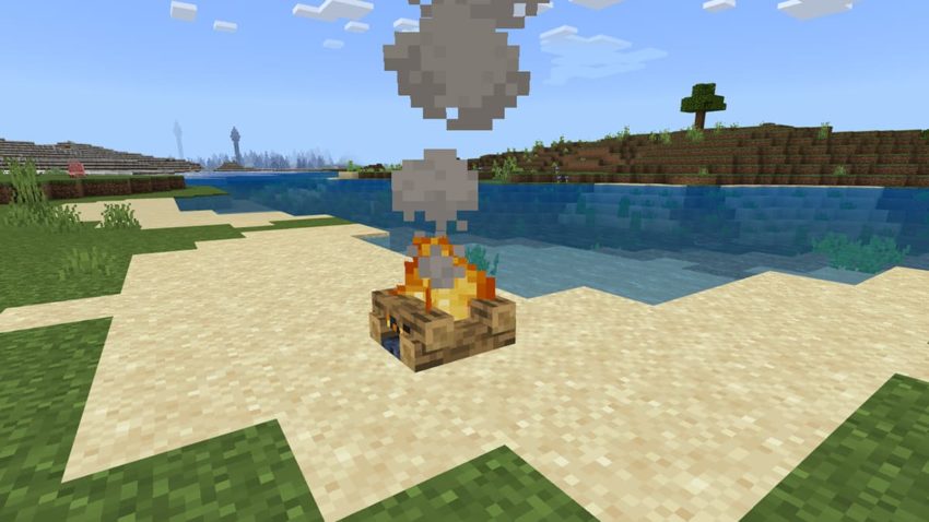 How to make a Campfire in Minecraft - Gamepur