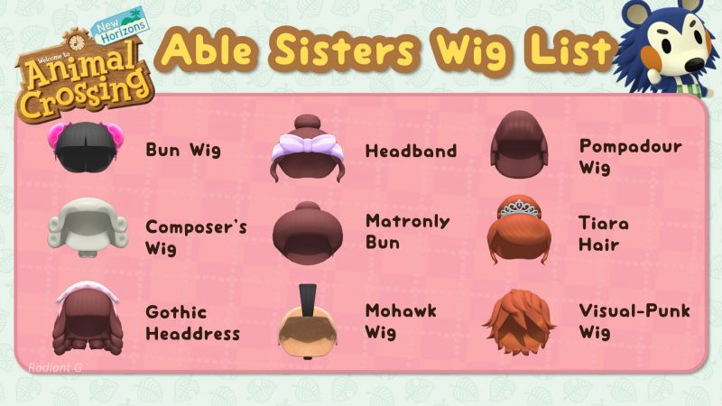 All Animal Crossing: New Horizons wigs and how to get them - Gamepur
