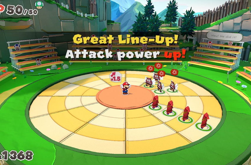 How does Paper Mario: The Origami King's battle system work? - Gamepur