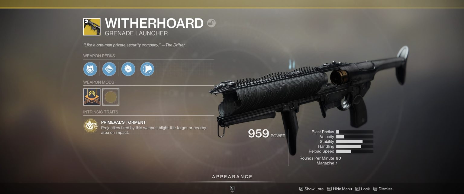 How to get the Witherhoard Exotic in Destiny 2 | Gamepur