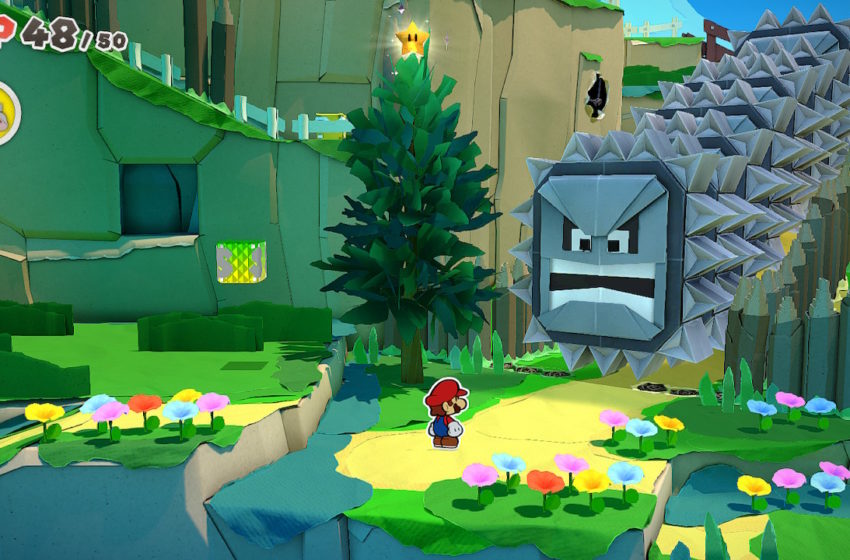 How to get past the thwomps and get the star at the top of the tree in ...