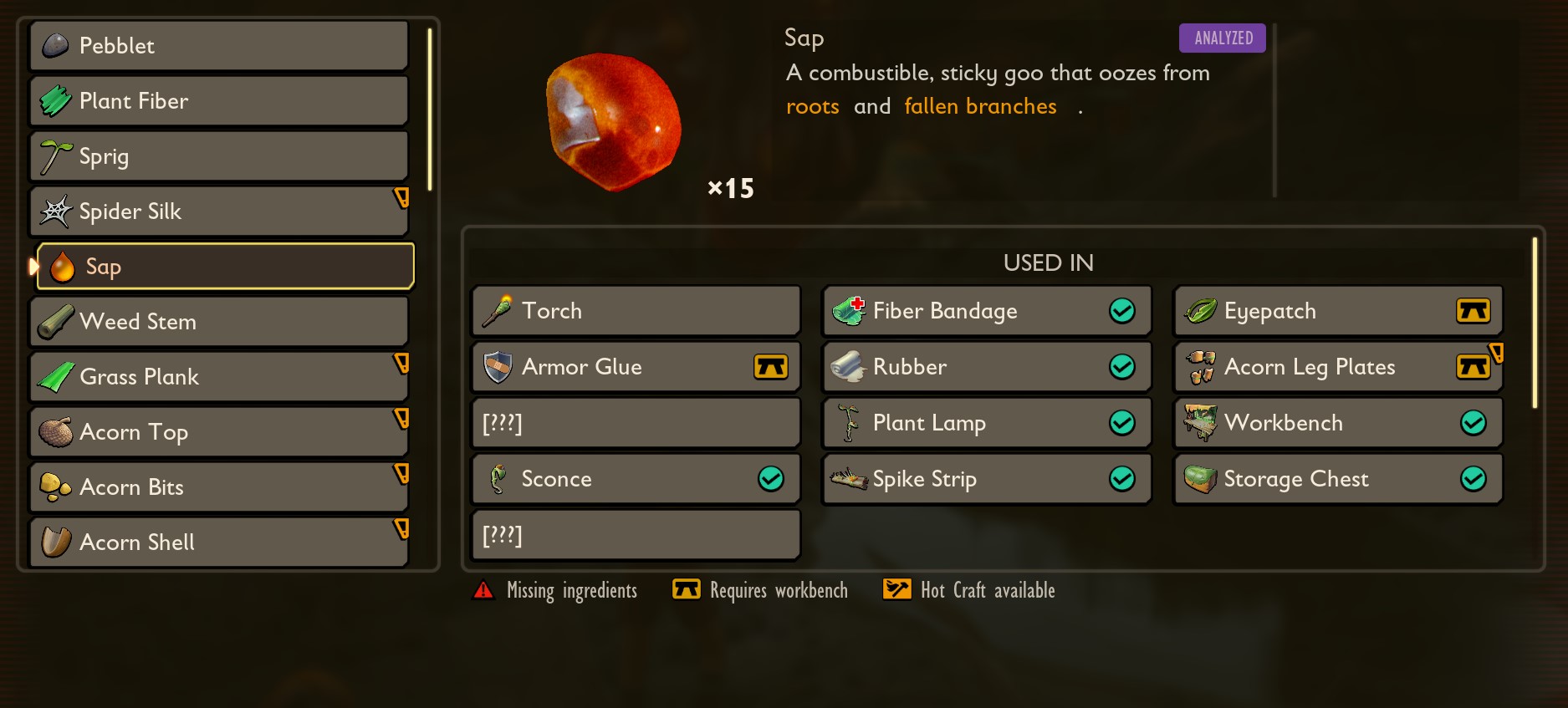 Where to find sap in Grounded - Gamepur