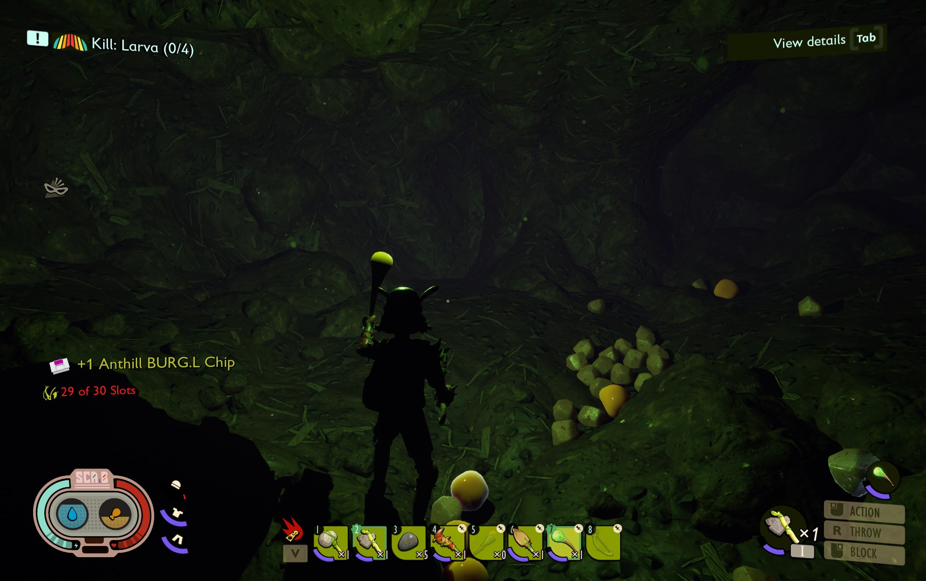 How to get and find the anthill BURG.L research chip in Grounded - Gamepur