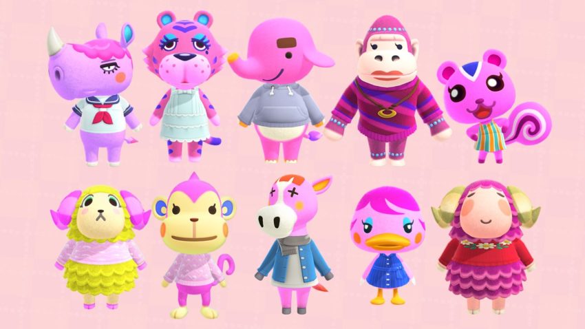 All pink villagers in Animal Crossing: New Horizons | Gamepur