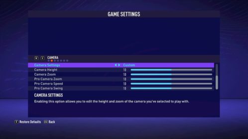 How to change the camera angle and settings in FIFA 21 - Gamepur