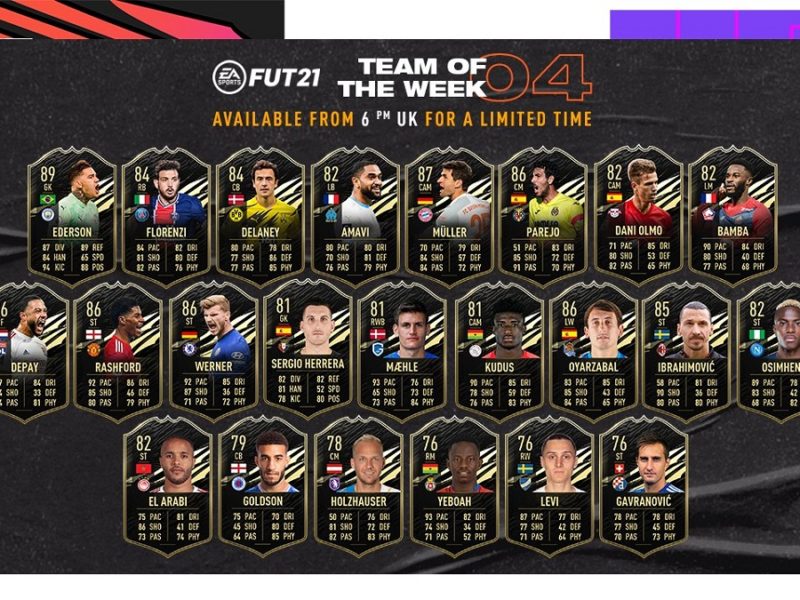 The FIFA 21 Ultimate Team TotW 4 - Week 4 (October 21) | Gamepur