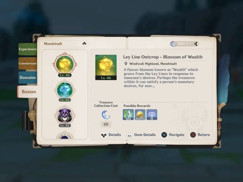 Ley Line Outcrops, Blossoms of Revelation and Wealth guide - Genshin ...