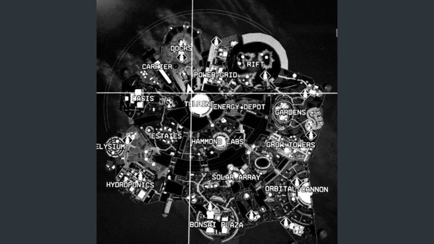 Olympus map and all major locations in Apex Legends Season 7: Ascension ...