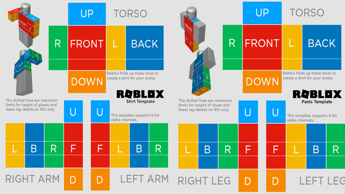 Roblox Template Clothes