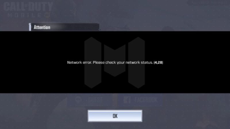 How to fix Call of Duty: Mobile Network Error 4,28 - Gamepur