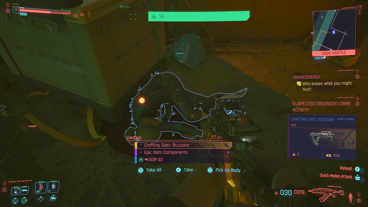 How to get the Buzzsaw Submachine Gun in Cyberpunk 2077 - Iconic weapon ...