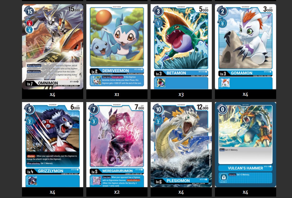 The best Blue decks for the Digimon Card Game (2020) - Gamepur