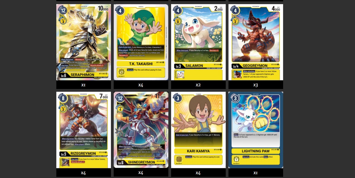 The best Yellow decks for the Digimon Card Game (2020) - Gamepur