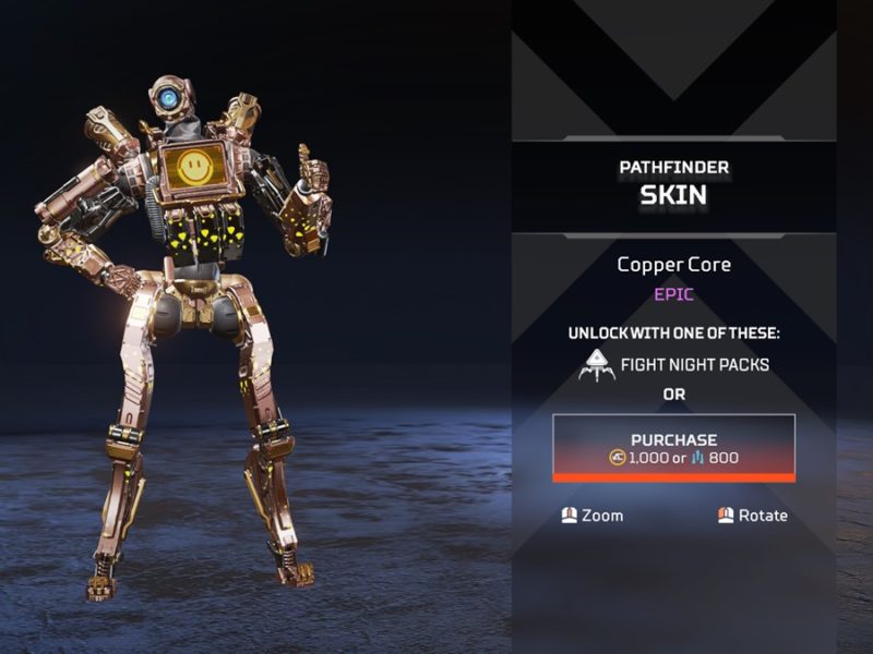 All Legend skins for the Fight Night Collection Event in Apex Legends ...