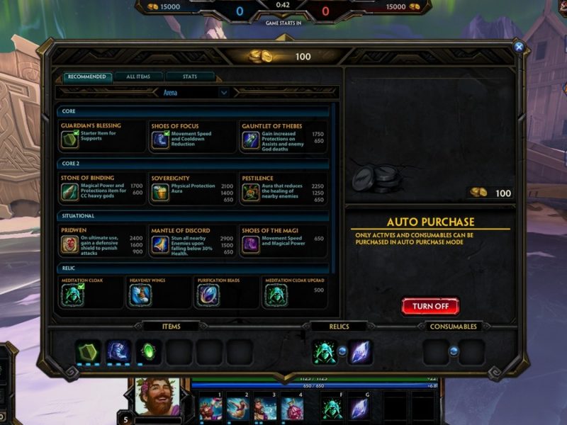 How to turn Auto Skill and Auto Buy on or off in Smite | Gamepur