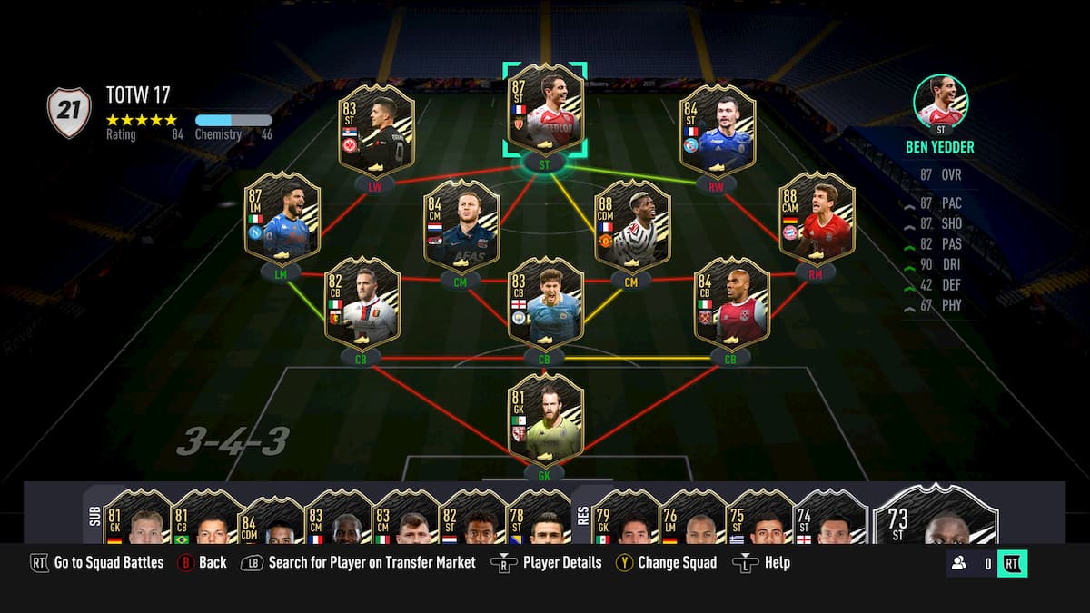 The FIFA 21 Ultimate Team ToTW: Week 17 (January 20) - Gamepur