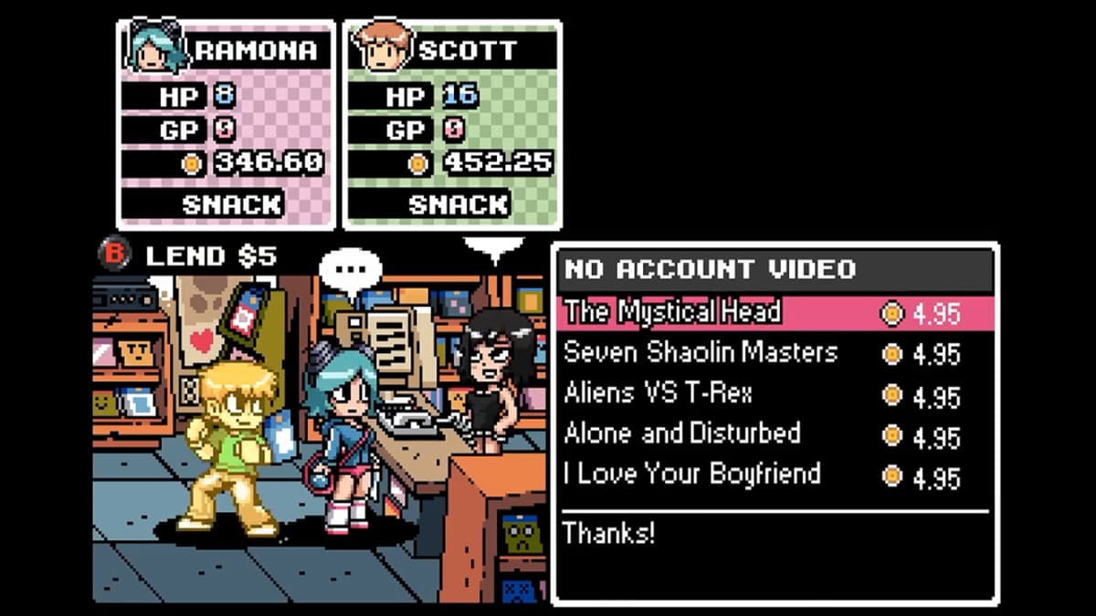 How to quickly max out a character's stats and level in Scott Pilgrim ...