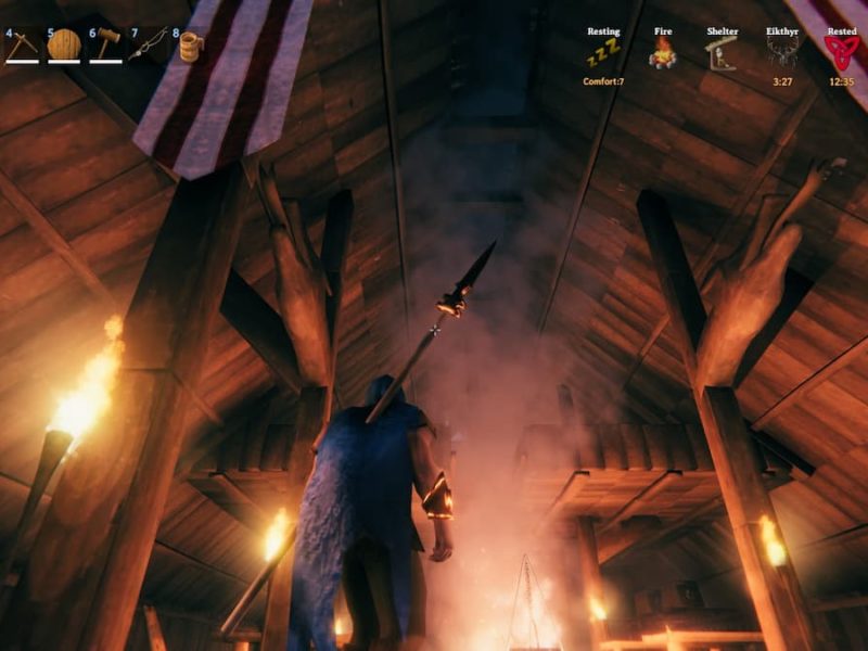 How to make a fire indoors in Valheim | Gamepur