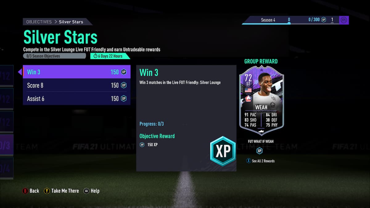 FIFA 21: How to complete FUT Silver Stars What If Timothy Weah ...