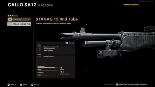 Best loadout for the Gallo SA12 in Call of Duty: Black Ops Cold War ...