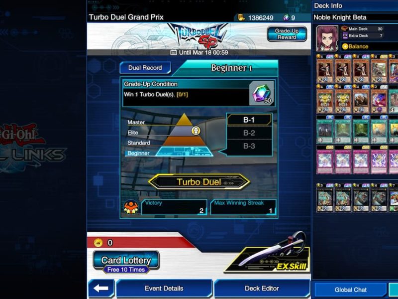 Yu-Gi-Oh! Duel Links Turbo Duel Grand Prix (March 2021): Which EX Skill ...