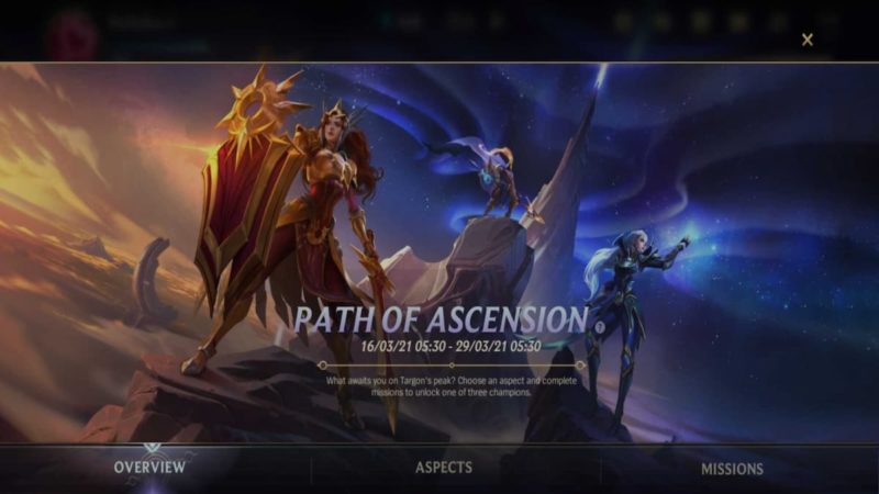 Wild Rift Path of Ascension event: Get free Diana, Leona, Pantheon ...