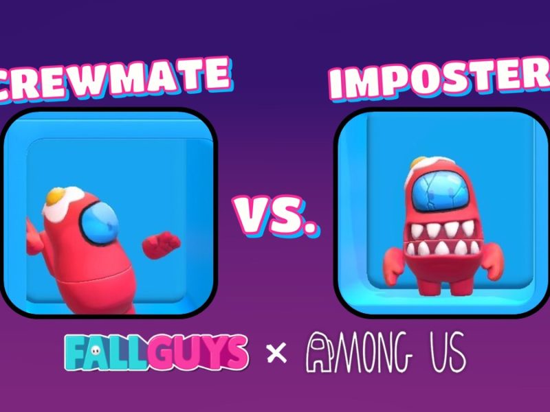 How to get the Fall Guys Among Us Crewmate and Imposter Outfit variants ...