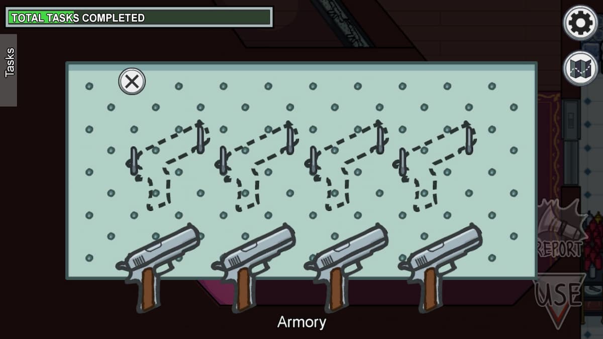 How to complete all Armory tasks on Airship in Among Us - Gamepur
