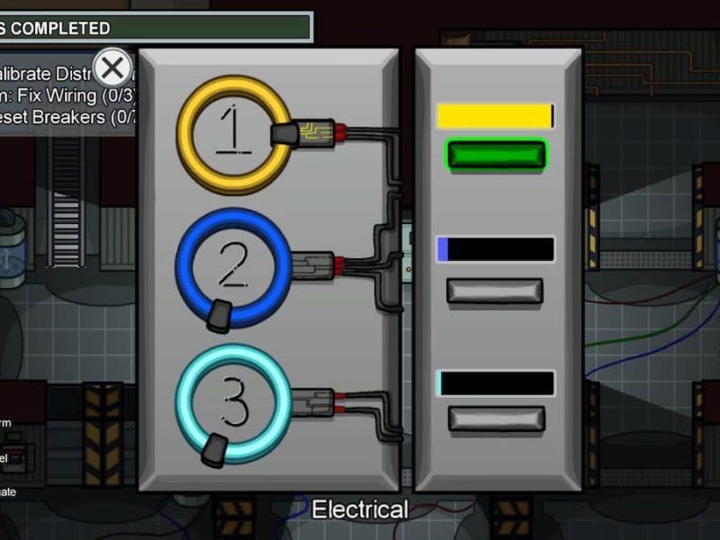 How to complete all Electrical tasks on the Airship in Among Us | Gamepur