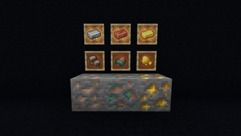 How Raw Ores work in Minecraft Snapshot 21w15a - Gamepur