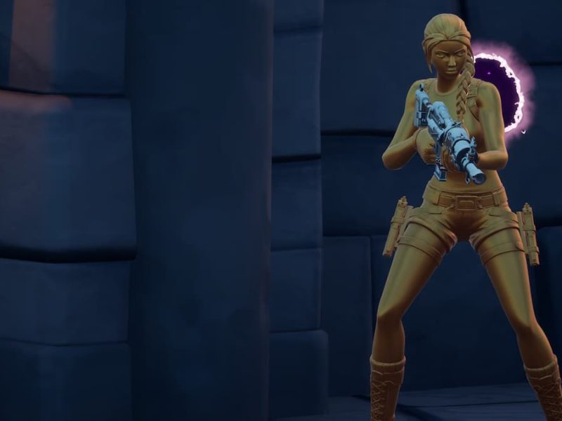 How to get the Lara Croft Gold Anniversary Skin in Fortnite | Gamepur