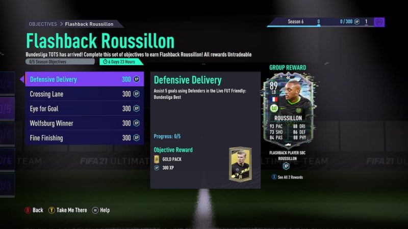 FIFA 21: How to complete Flashback Jerome Roussillon Objectives ...