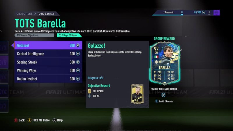 FIFA 21: How to complete TOTS Nicolo Barella Objectives challenge - Gamepur