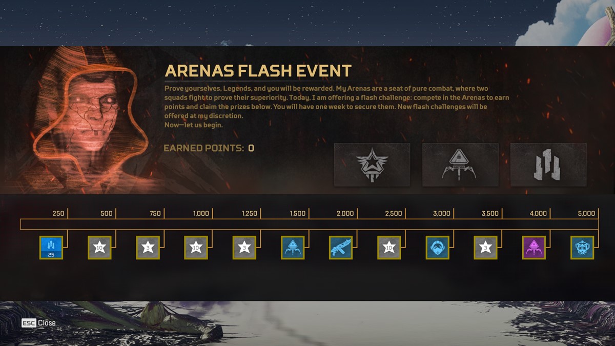 All Prize Tracker rewards for the second Arenas Flash Event in Apex ...