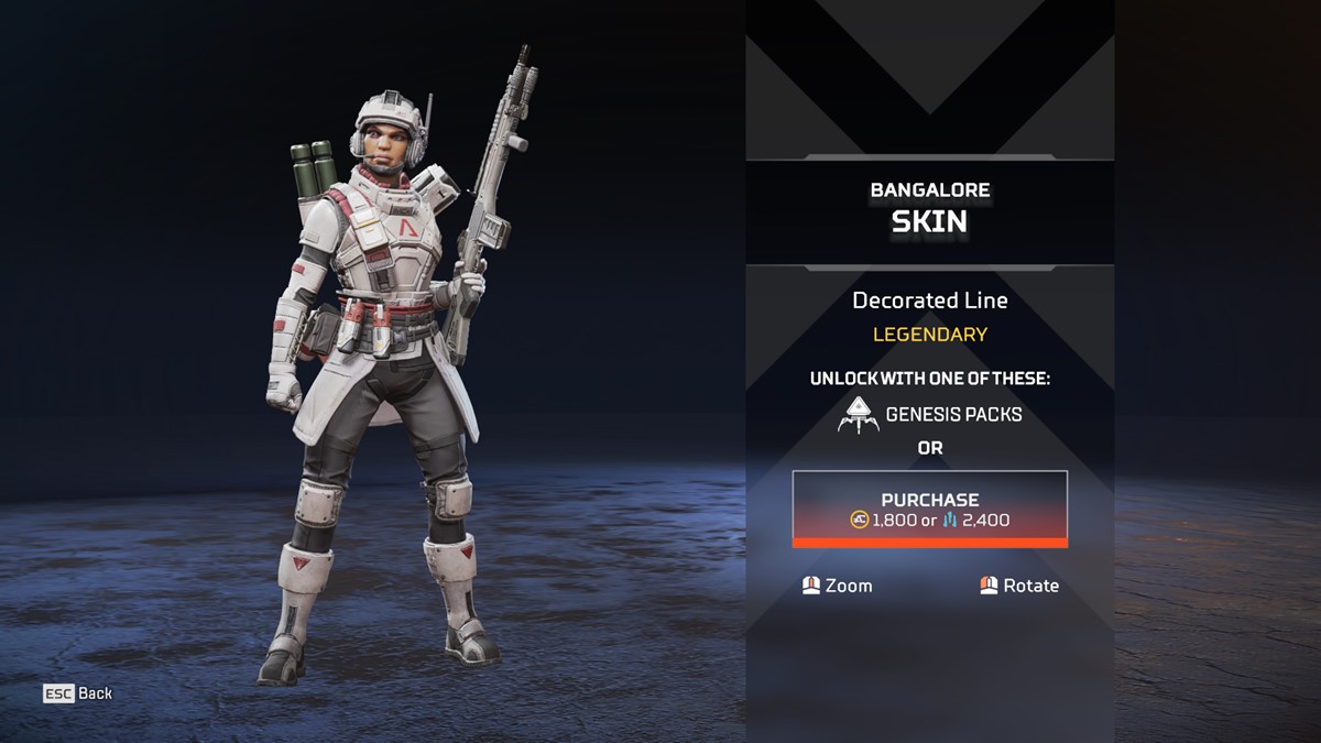 All Legend skins in the Genesis Collection Event for Apex Legends - Gamepur