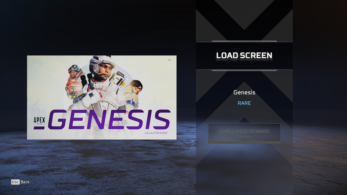 All Prize Tracker rewards for the Genesis Collection Event in Apex ...