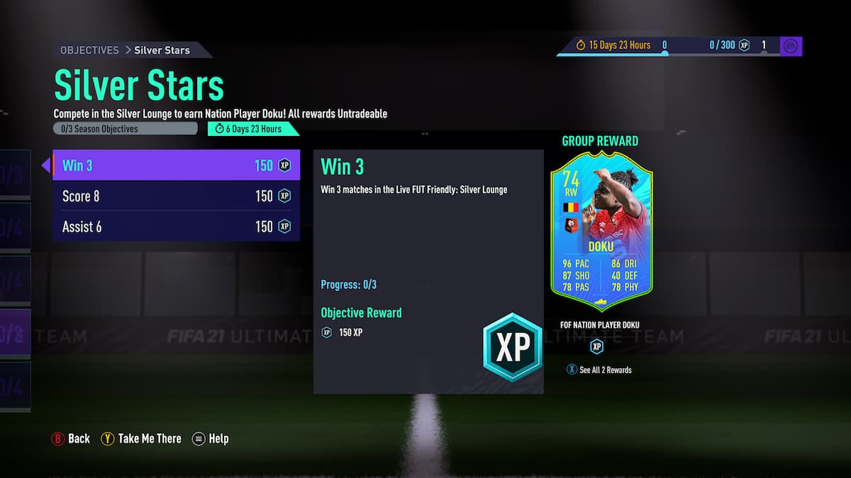 FIFA 21: How to complete Nation Player Jeremy Doku Silver Stars ...