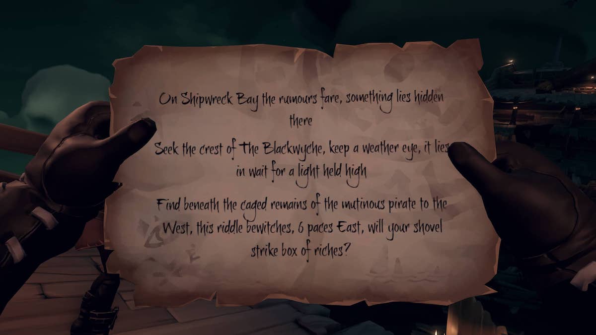 Shipwreck Bay: Crest of The Blackwyche – Sea of Thieves riddle guide ...