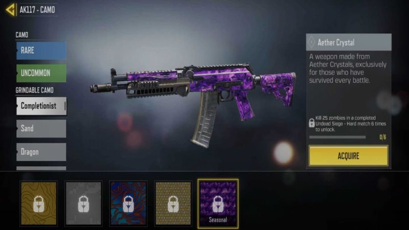 How to unlock Aether Crystal camo in Call of Duty: Mobile - Gamepur