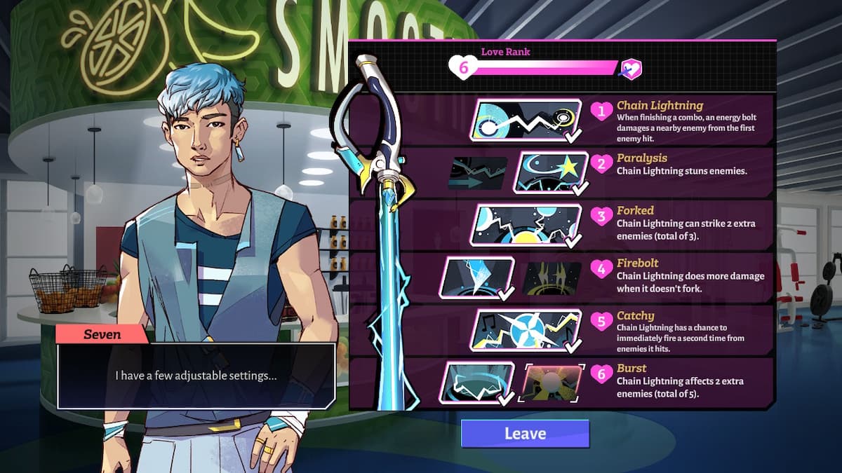 All Love Rank weapon upgrades in Boyfriend Dungeon - Gamepur