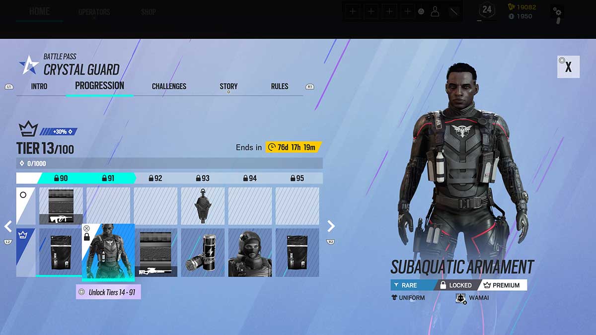 Best battle pass rewards in Rainbow Six Siege Operation Crystal Guard ...