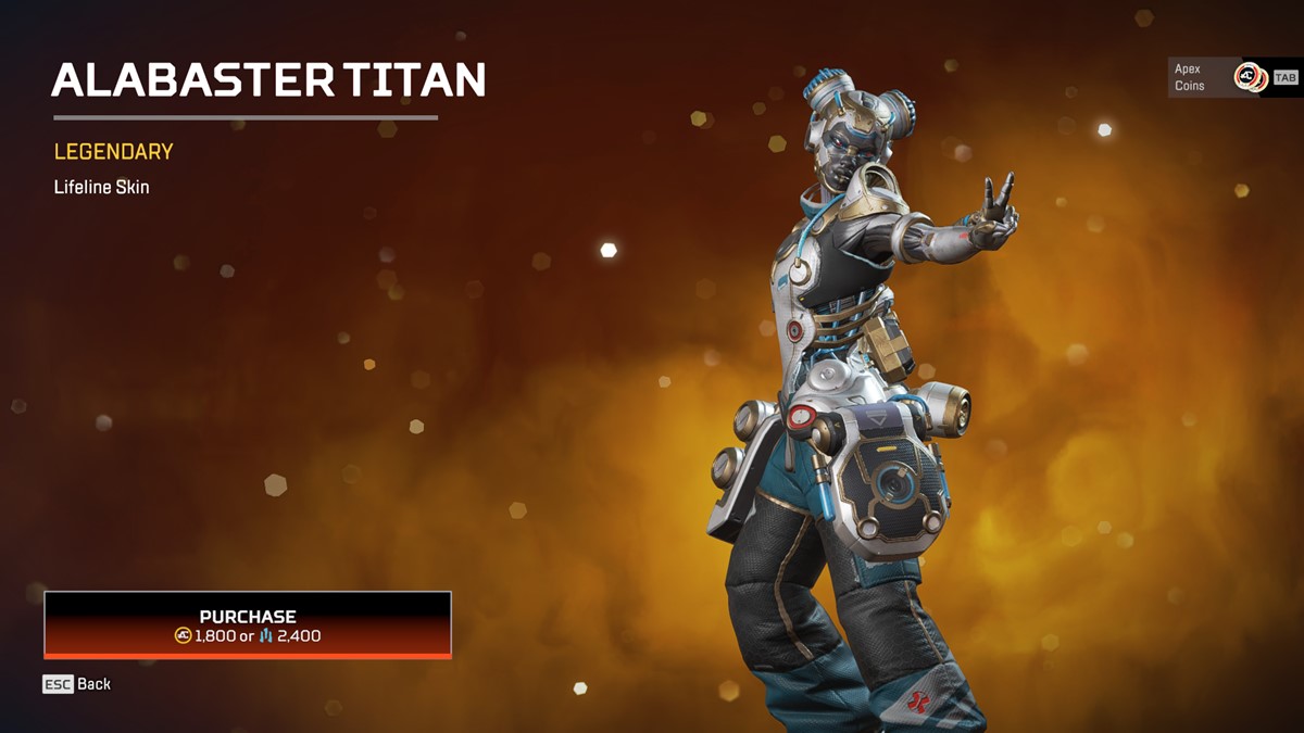 All Legend skins in the Evolution Collection Event for Apex Legends ...