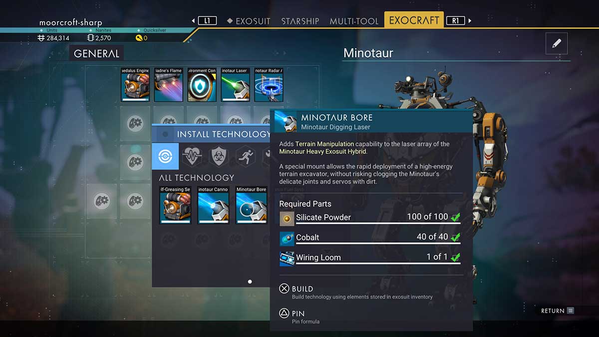 How to build the Minotaur Bore in No Man's Sky - Gamepur