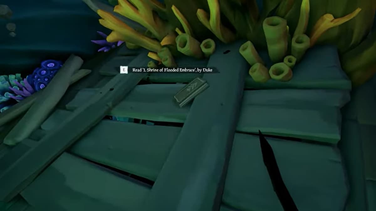 All Shrine of Flooded Embrace journal locations in Sea of Thieves - Gamepur