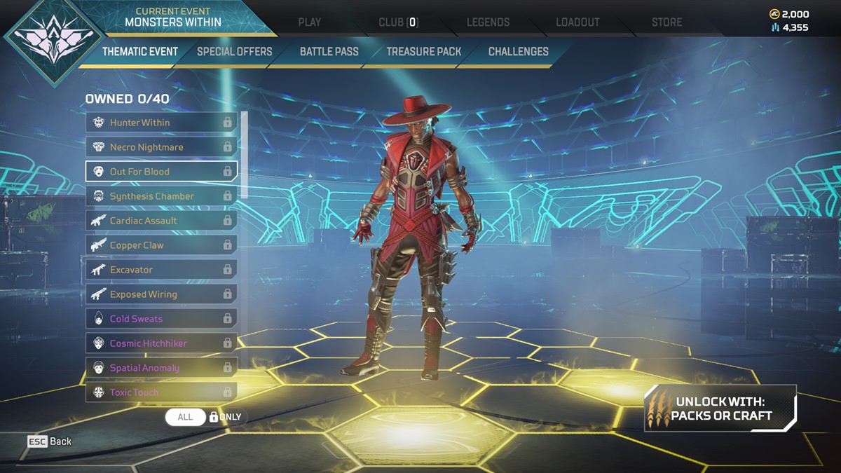 All new Legend skins in the Monsters Within event for Apex Legends ...