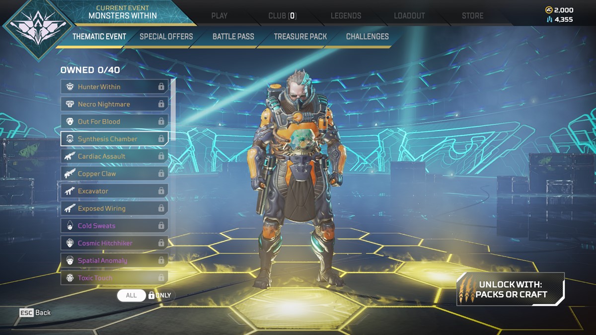 All new Legend skins in the Monsters Within event for Apex Legends ...