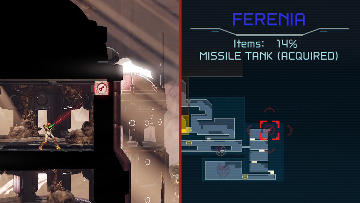 All Ferenia Missile Tank expansion locations in Metroid Dread - Gamepur