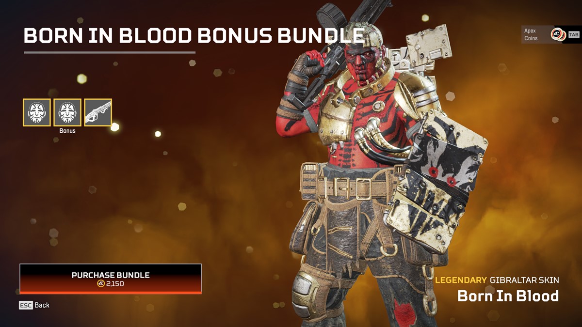 All returning Legend skins in the Monsters Within event for Apex ...