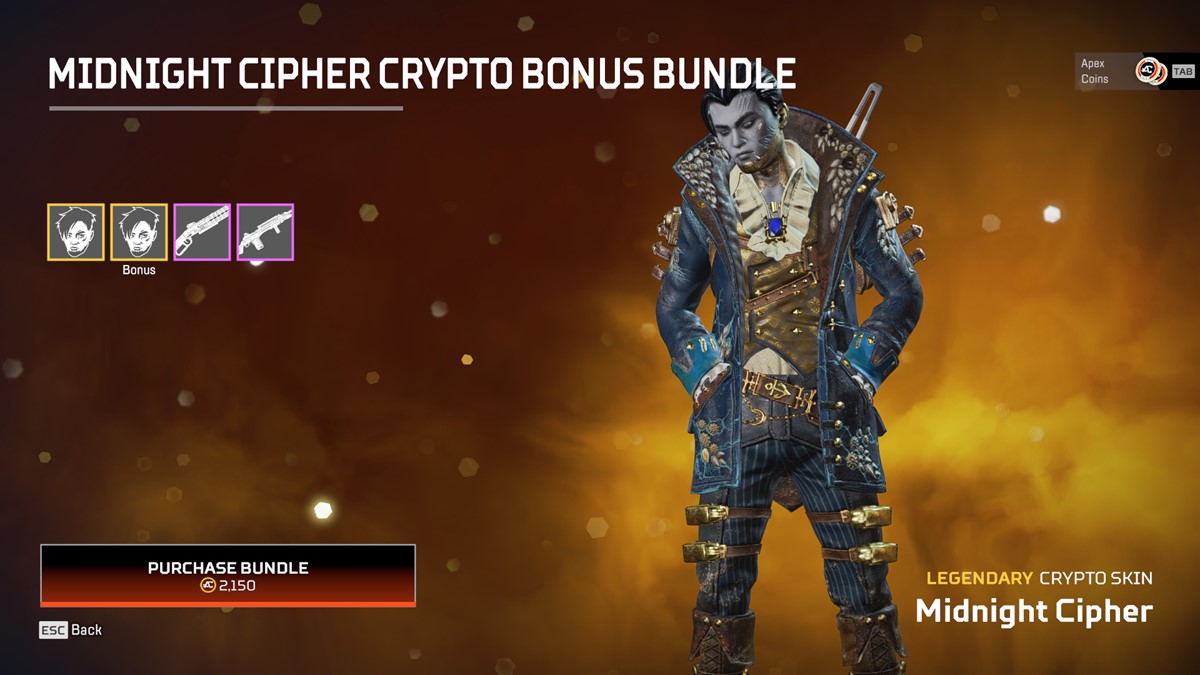 All returning Legend skins in the Monsters Within event for Apex ...